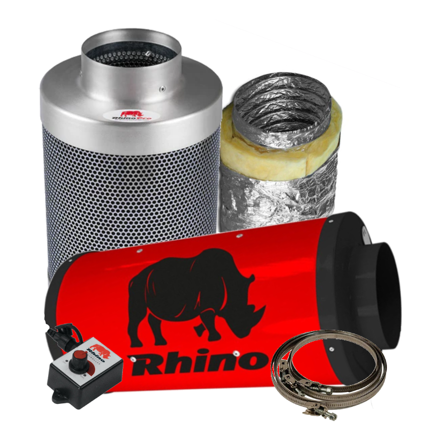 Rhino EC Ultra Silenced Fan and Rhino Pro Filter Kit — Riviera Horticulture